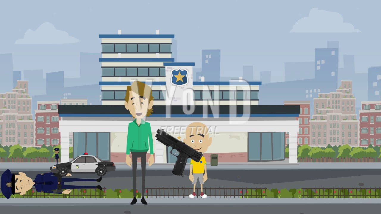 caillou kills the police/ grounded - YouTube
