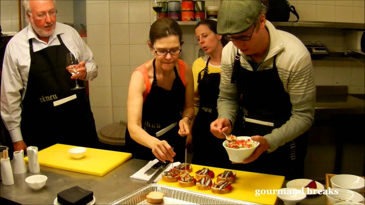Cooking Tours Spain - A private cooking class in San Sebastian - YouTube