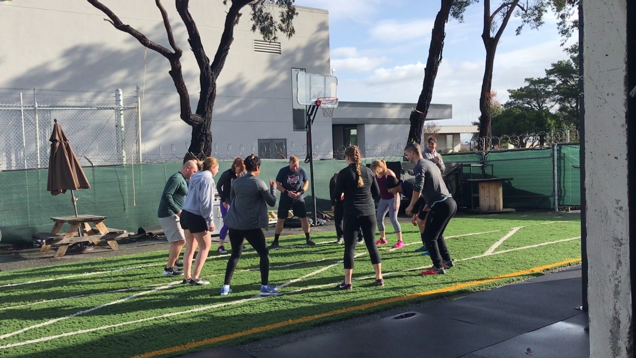 jump in jump out fun warm up game Thrivestry - YouTube