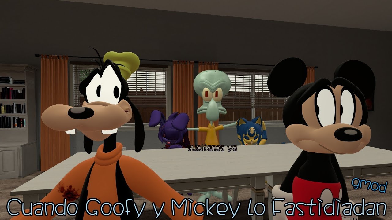 Cuando Goofy y Mickey Fastidiadan A Calamardo (gmod) #mickeymouse # ...