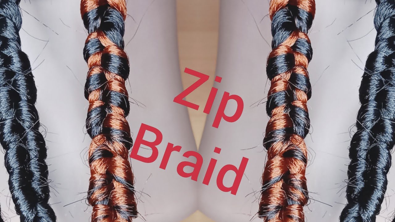 How to Make Zip Braid /Zip Braid For Beginner - YouTube