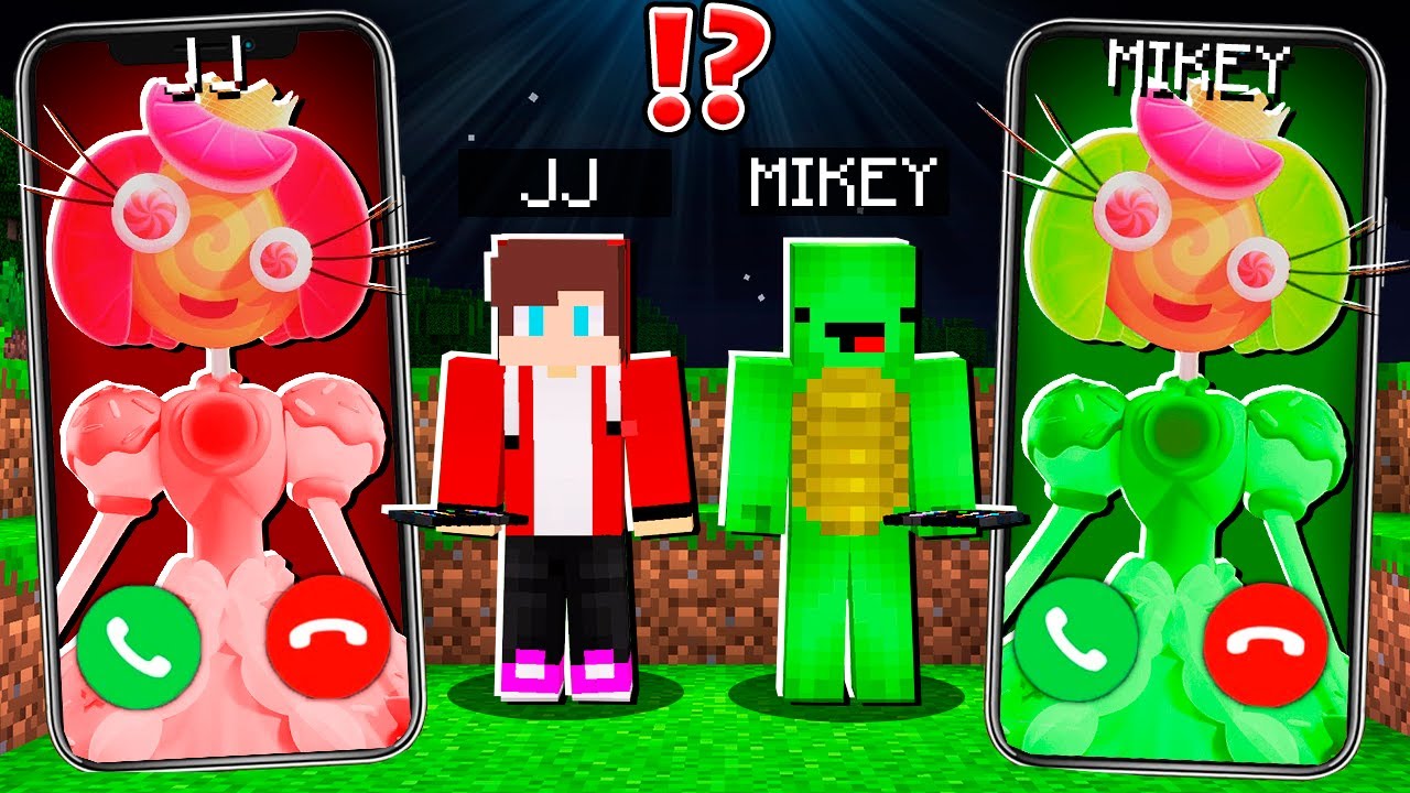 JJ Creepy Candy Princess vs Mikey Candy Princess CALLING 3am to JJ and MIKEY ! - in Minecraft ...