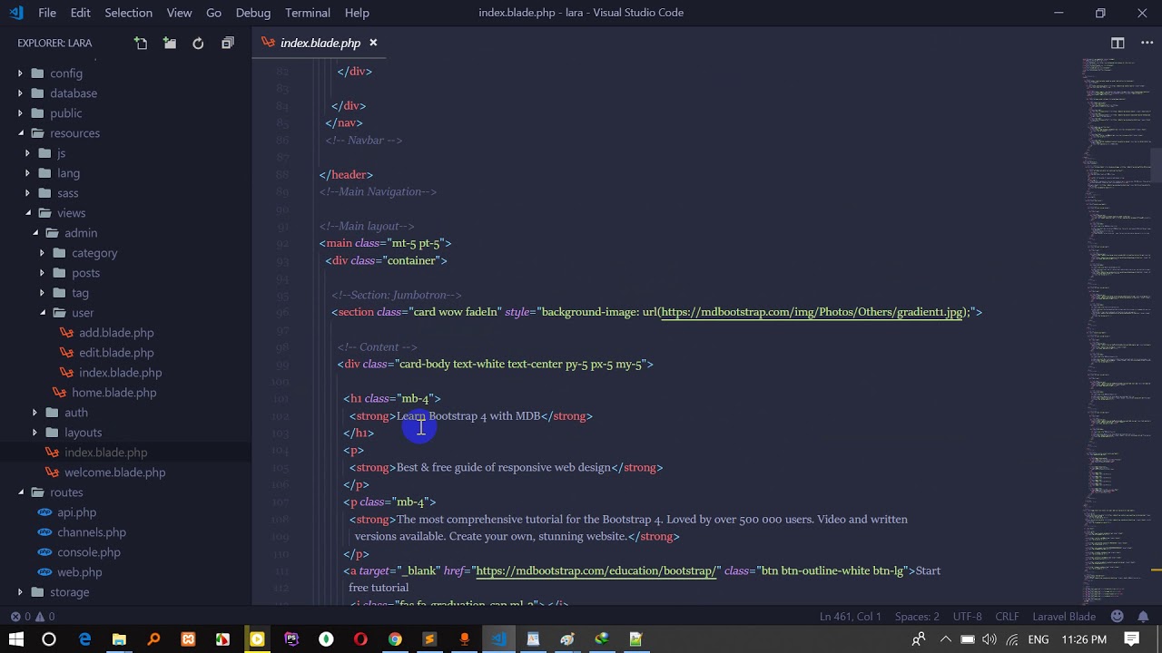 26 setting front end - YouTube