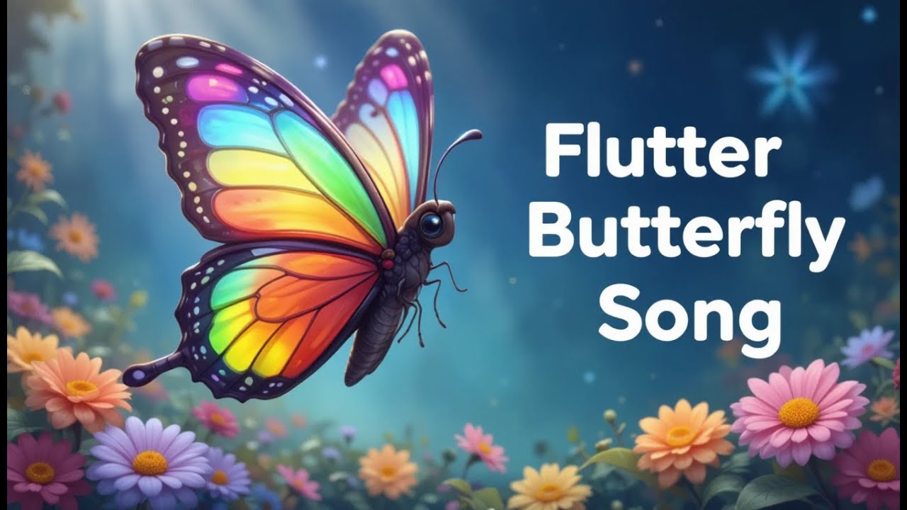 Flutter Butterfly Song – English Kids Nature Song - YouTube