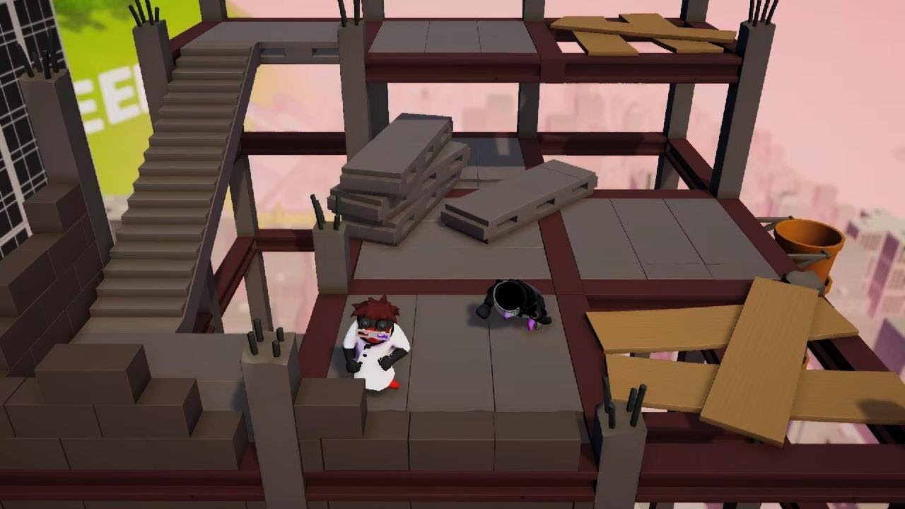 Gang Beasts backflip dropkick - YouTube