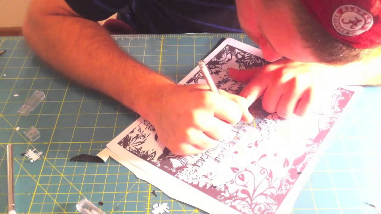 Hand Cut Paper Art - YouTube
