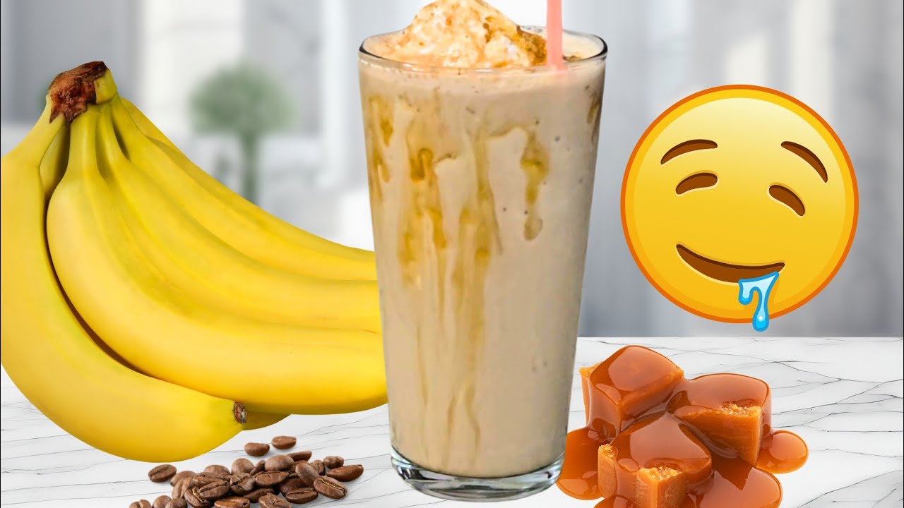 Bananas Foster Frappe with Coffee Recipe ☕ 🍌Easy! {Alcohol Free} - YouTube