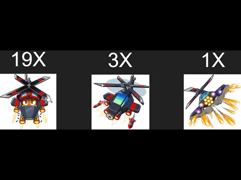 BTD6 19X Razor Rotors VS. 3X Apache Dartships VS. 1X Apache Prime - YouTube