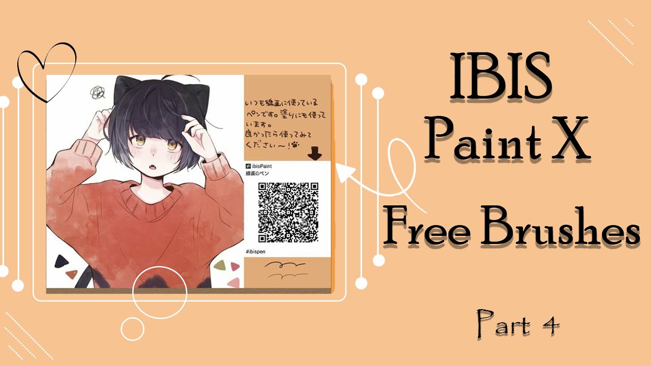 Ibis paint x Brushes qr codes ( w/ samples ) || part 4 || free - YouTube