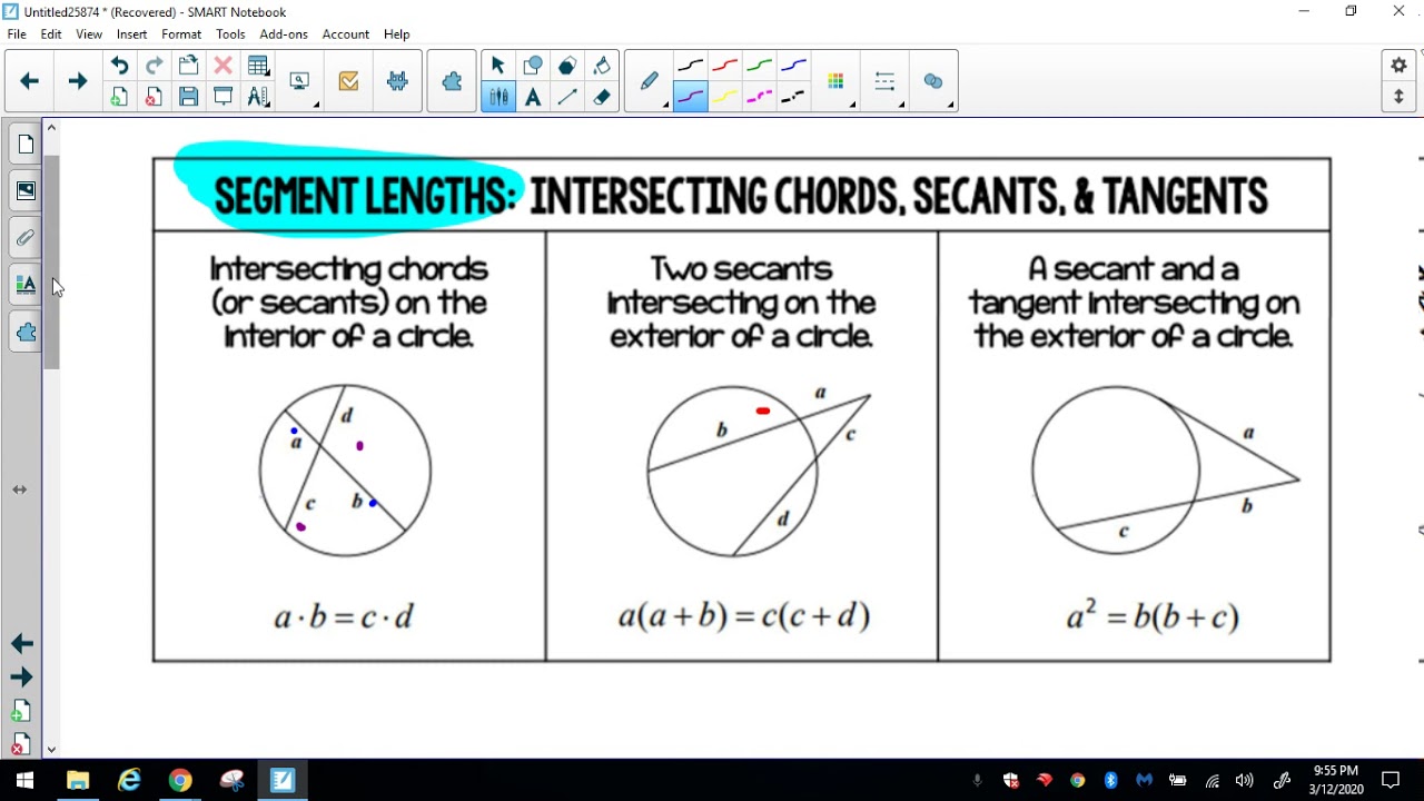 Lines Cross Inside Circles Segments - YouTube