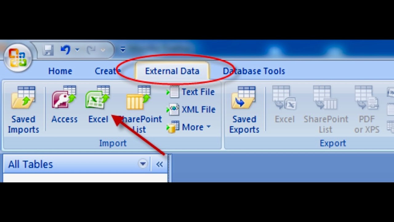Import Spreadsheets Into Access| Learn Microsoft Access #2 - YouTube