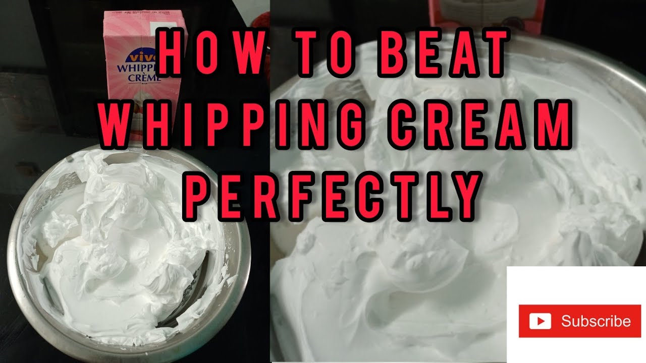 Perfect whipping cream beating/How to make coloured whipping cream ...