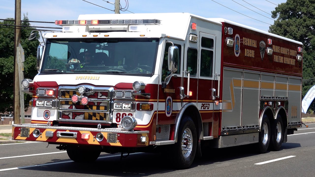 PGFD Rescue Squad 806, Water Rescue 806 & Paramedic Ambulance 806 ...