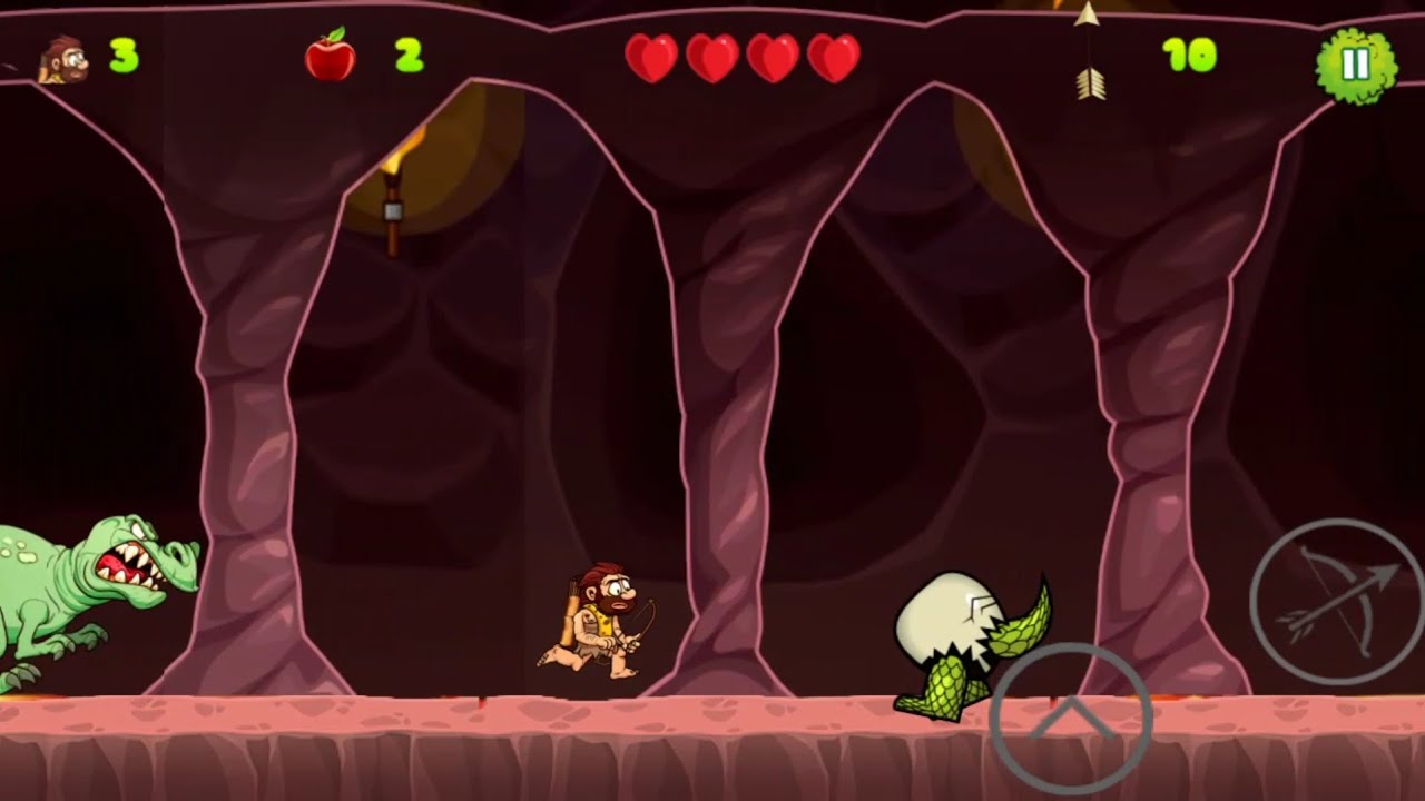 Caveman Adventure Gameplay - Level 4 - YouTube