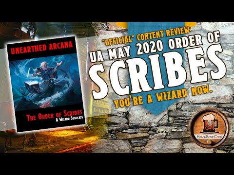 The Order of Scribes: Unearthed Arcana D&D 5e - YouTube