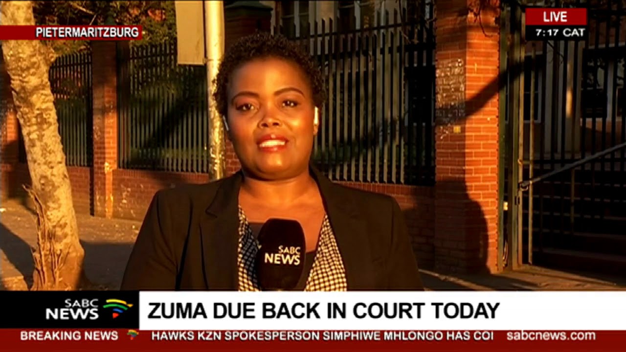 Zuma back in court today - YouTube