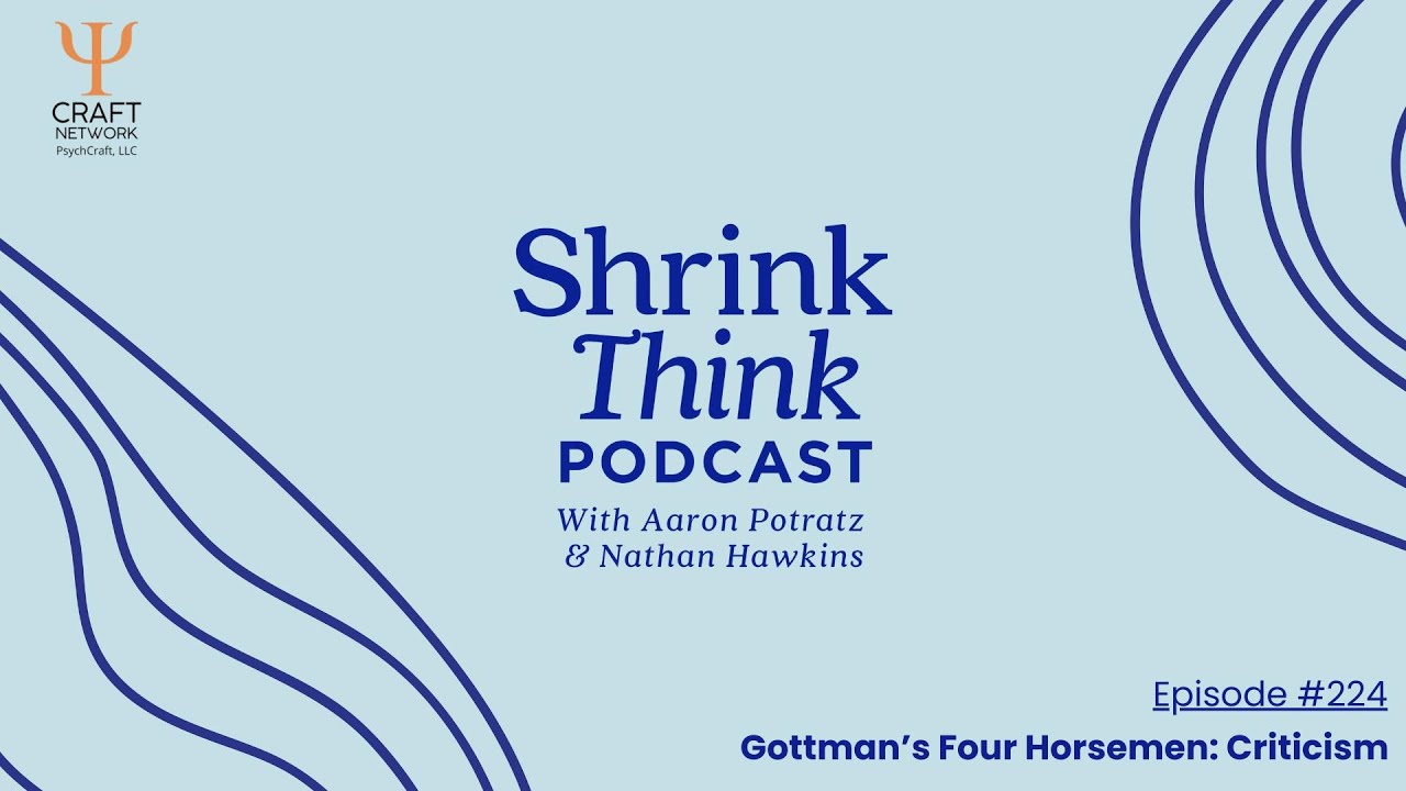 Gottman's Four Horsemen: Criticism - YouTube