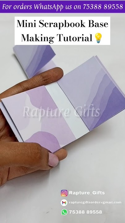 How to make Scrapbook Base/ Birthday Day Mini photo Scrapbook/ DIY Scrapbook Base Tutorial - YouTube