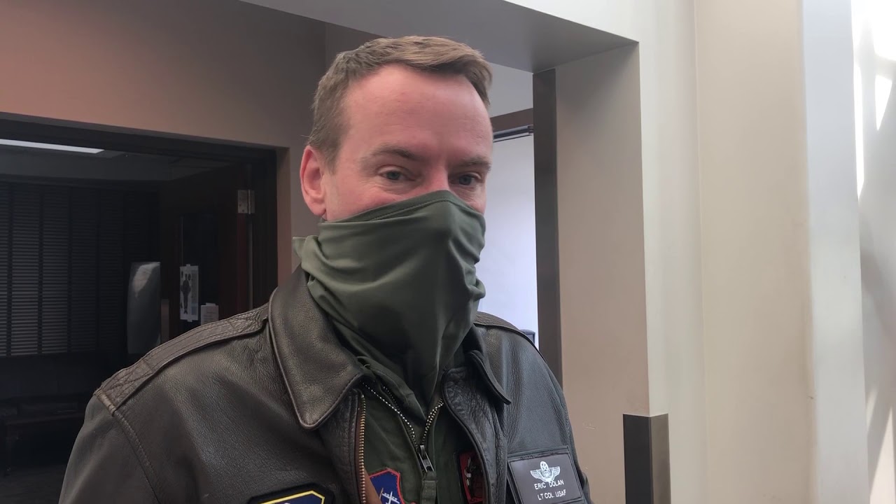 Lt. Col. Eric Dolan on delivering tents for a field hospital during the ...