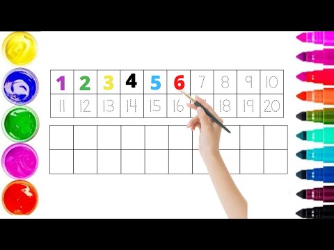Counting Numbers | write and read numbers | 123 learning for kids | 1 ...