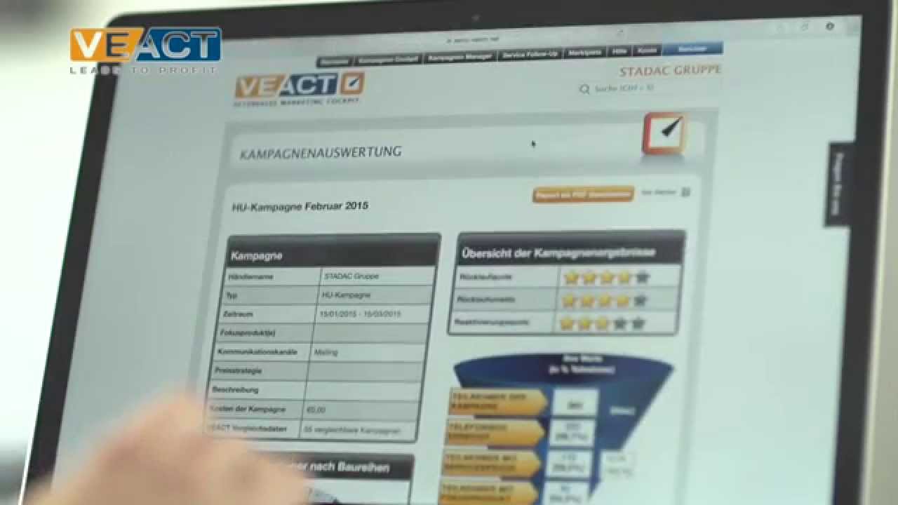 VEACT Kampagnenmanager - Marketing auf Knopfdruck - YouTube