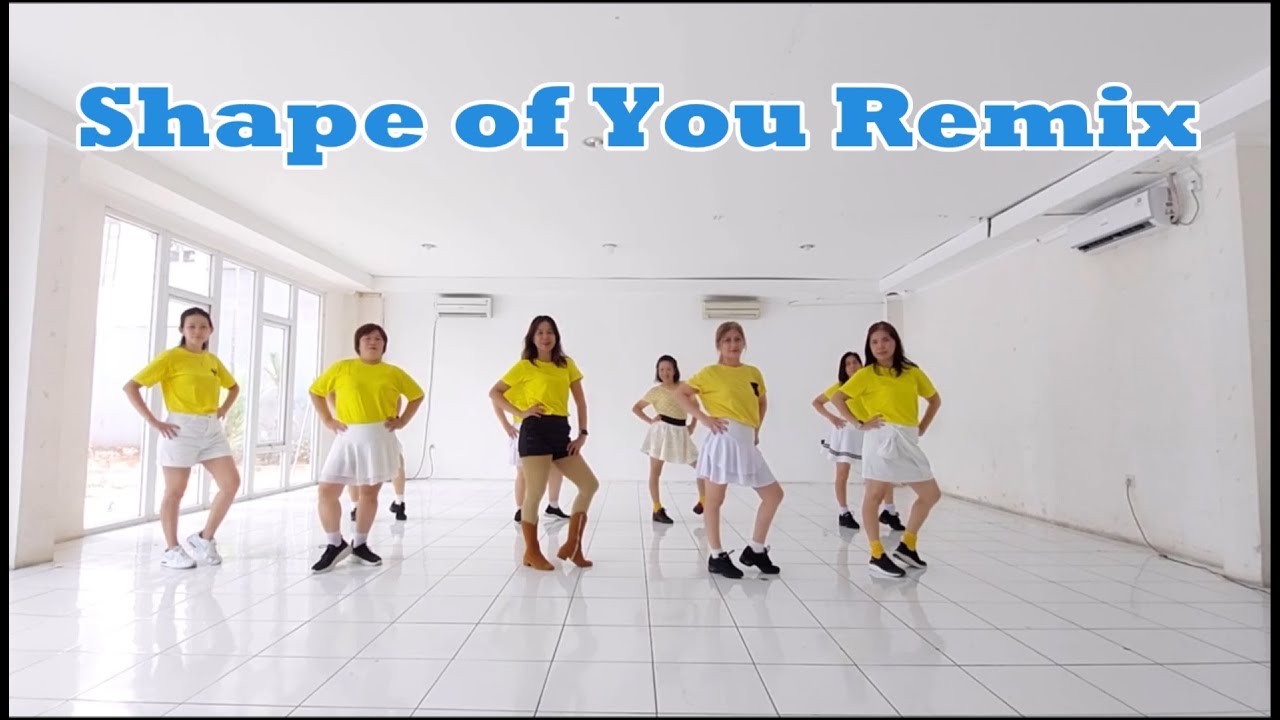 Shape of You Remix Line Dance (Beginner) - YouTube