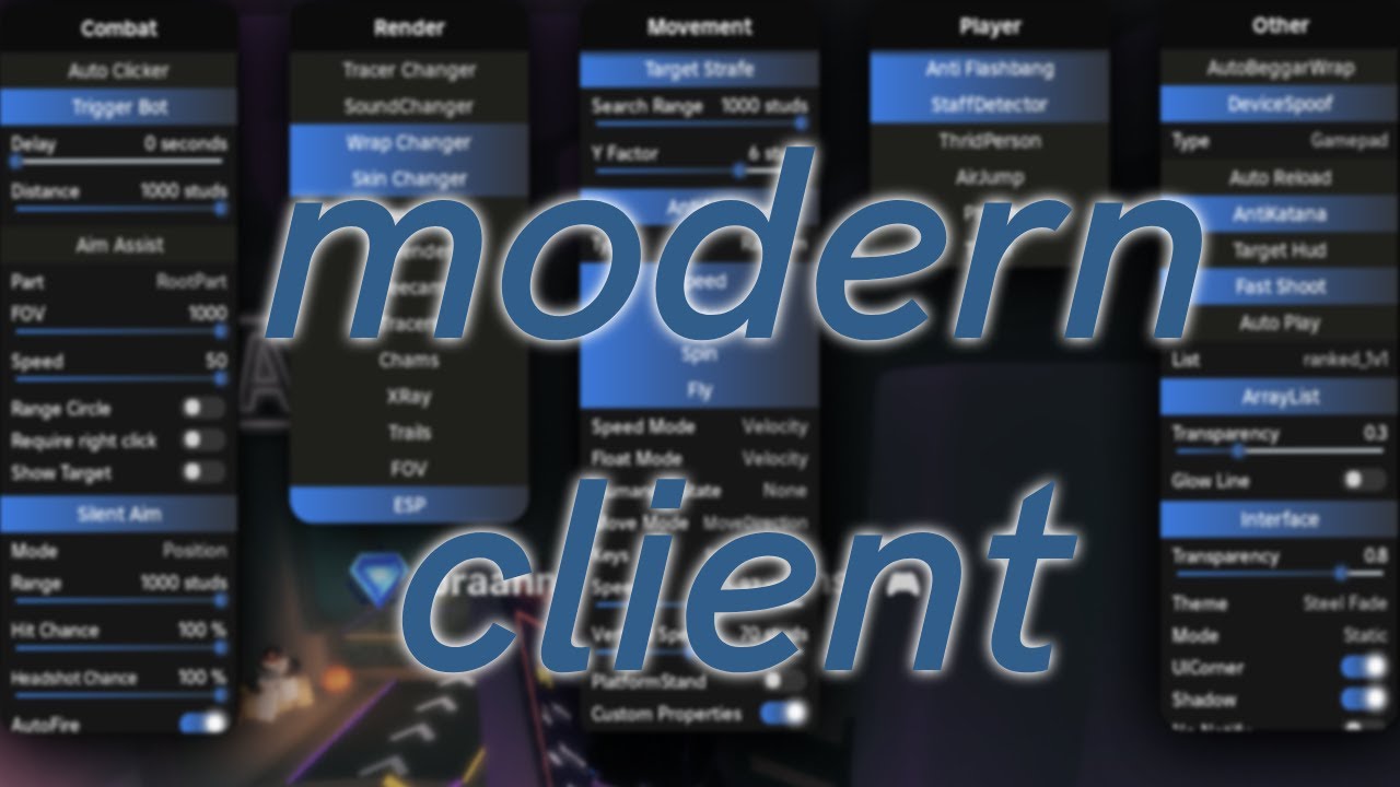 When The #1 *CLOSET CHEATER* Uses MODERN CLIENT In Roblox Rivals ...