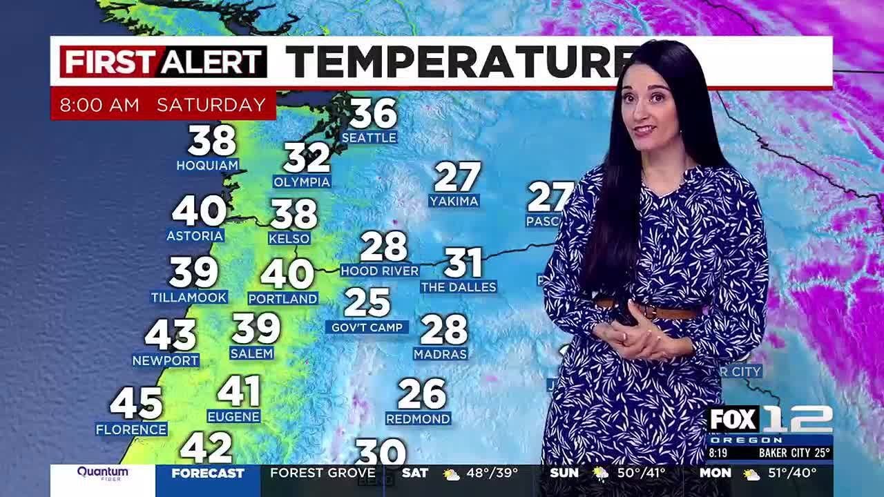 First Alert Saturday morning FOX 12 weather forecast (2/10) - YouTube