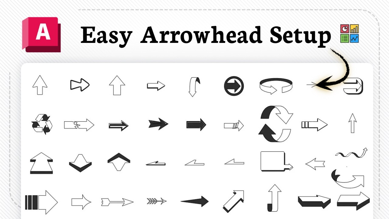 How to draw an arrow in AutoCAD (Arrowhead Setup) - YouTube