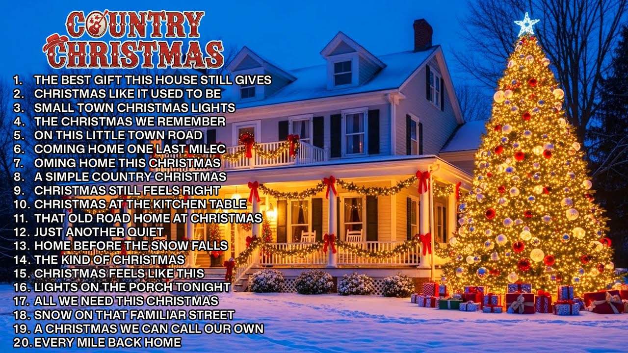 Classic Christmas Country Music ️ – Peaceful Winter Evening Sound - YouTube