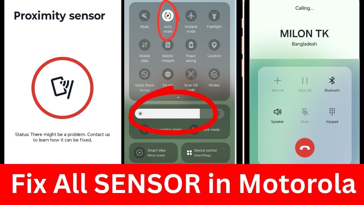 Sensors Not Working on Moto G04 | Motorola Auto Rotate and Auto ...