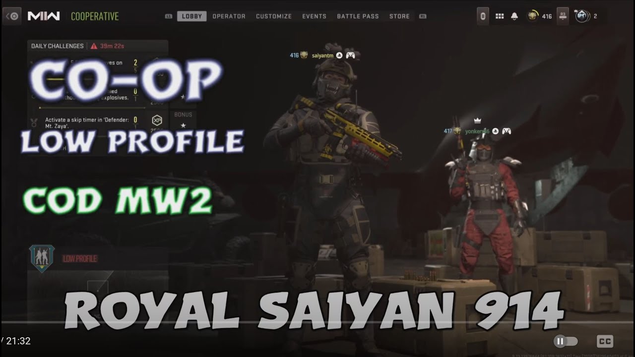 COD MW2 Co-op Low Profile 🔥 - YouTube