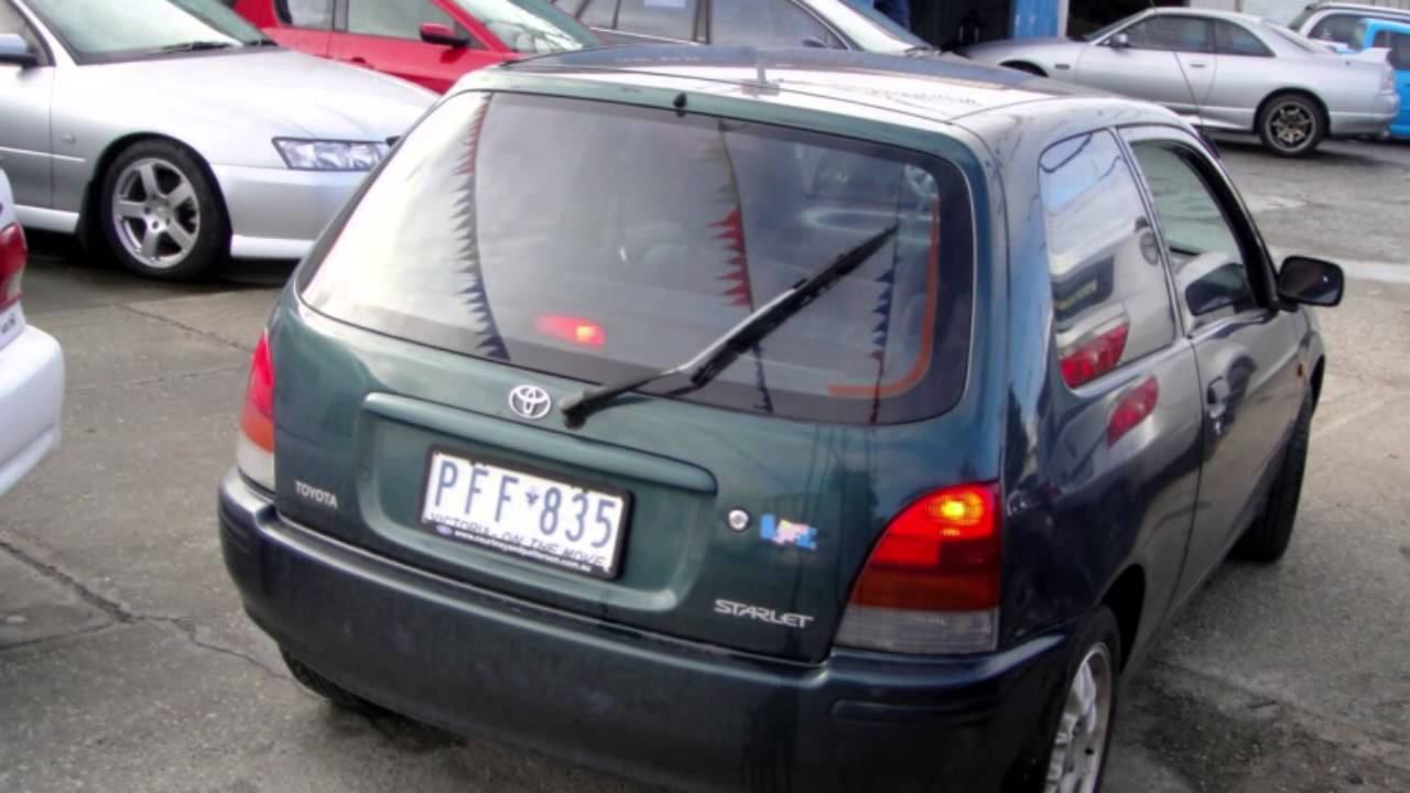 1998 Toyota Starlet EP91R Life Green 5 Speed Manual Hatchback - YouTube