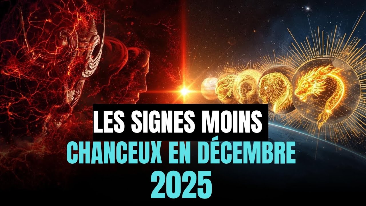 LES SIGNES MOINS CHANCEUX EN DÉCEMBRE 2025 - YouTube