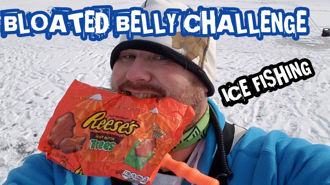 Bloated Belly Ice Fishing Challenge - YouTube