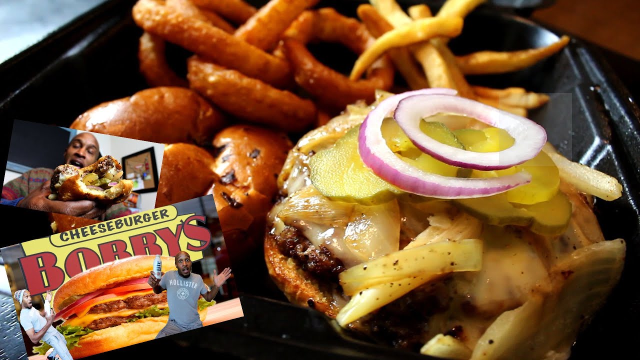 Cheeseburger Bobby's "Georgia's Own Vidalia" Double REVIEW - YouTube