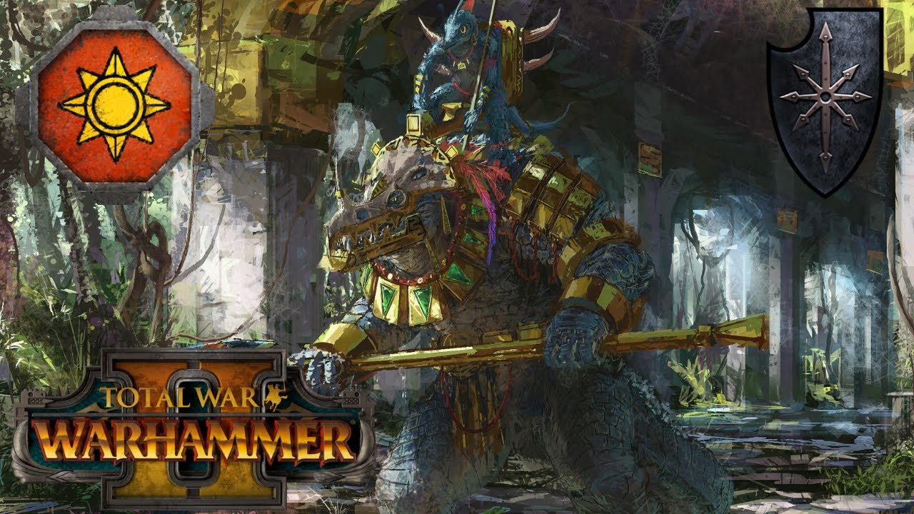 Sacred Kroxigor And Hunting Pack Madness. Lizardmen Vs Chaos. Total War ...