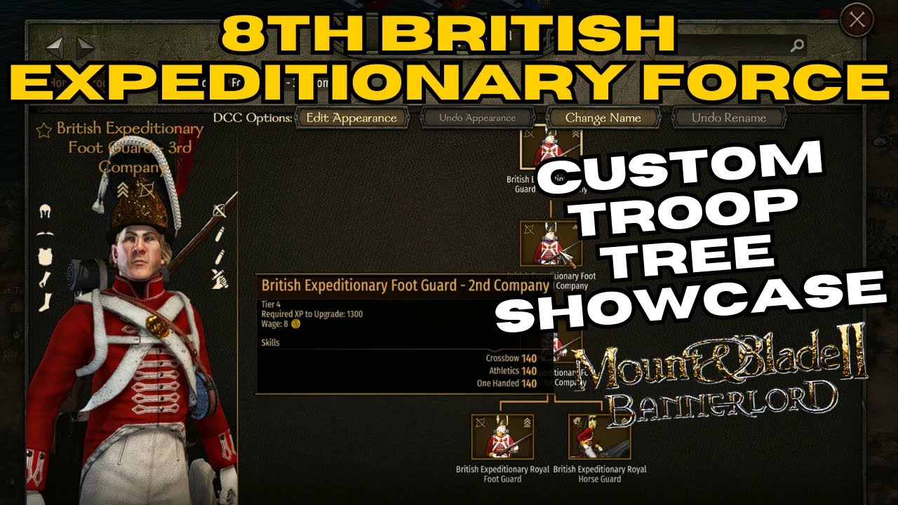 8th British Expeditionary Force - Custom Troop Tree showcase | M&B II ...