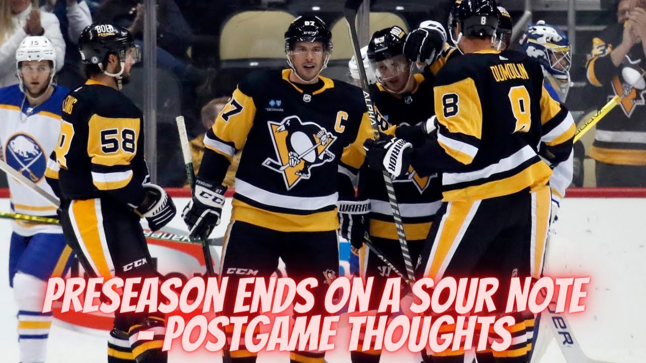 Preseason Ends On A Sour Note In Pittsburgh - Postgame Thoughts - YouTube