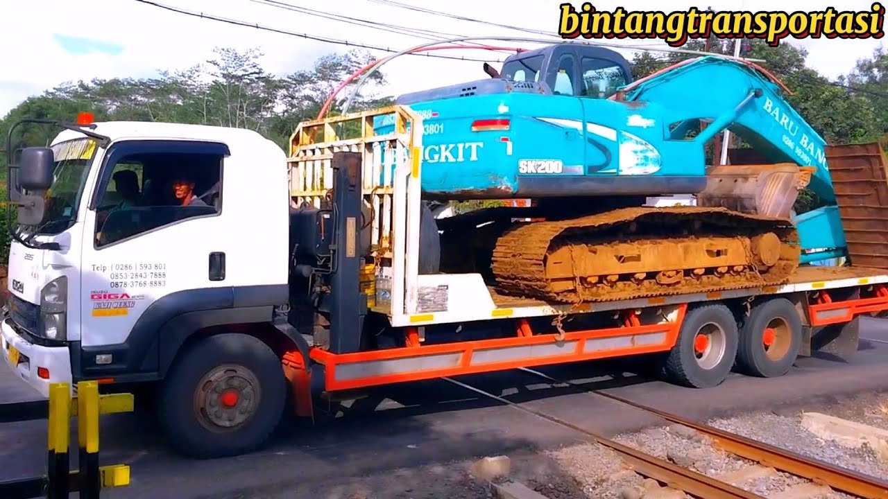 TRUCK SPOTTING TOWING MUATAN EXCAVATOR ‼️ TRUK TRONTON, TRUK MUATAN ...
