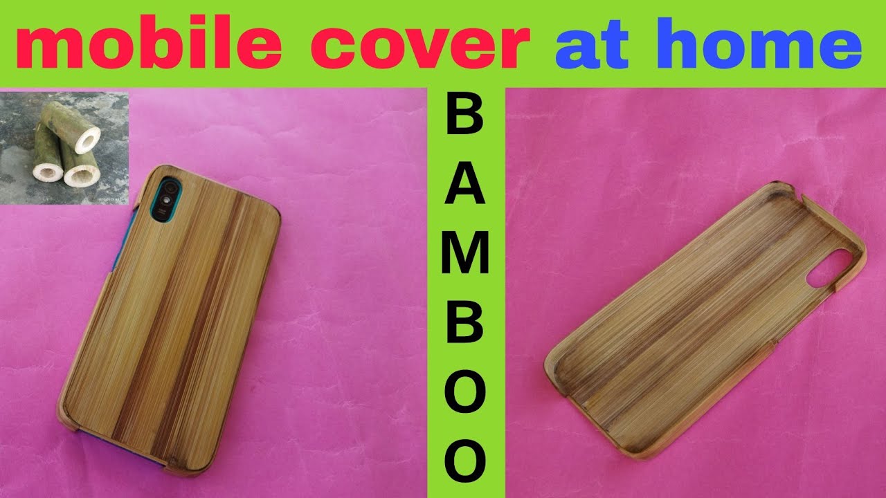 Diy/how to make bamboo mobile cover/mobile cover making with bamboo ...