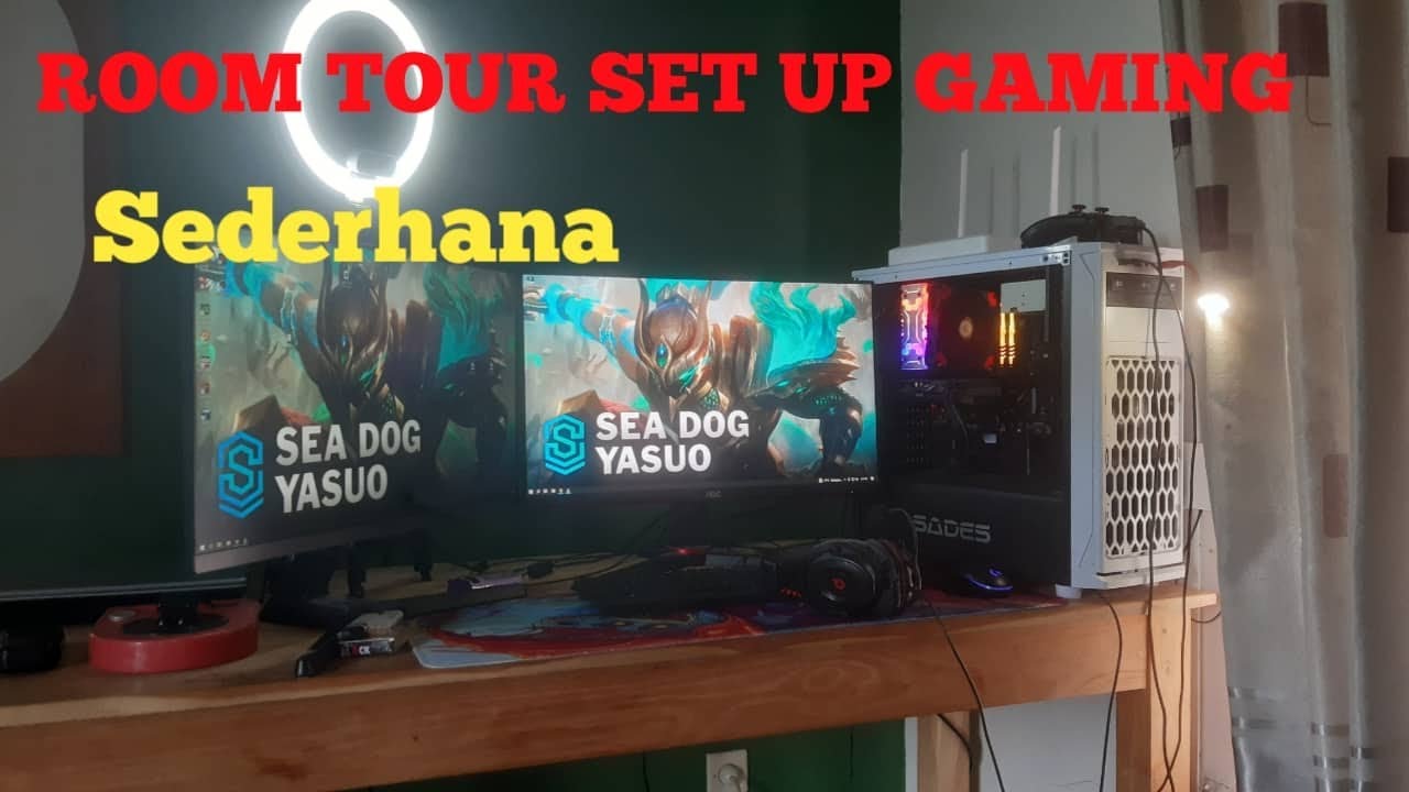 room tour setup gaming sederhana di awal memulai karir menjadi youtuber ...