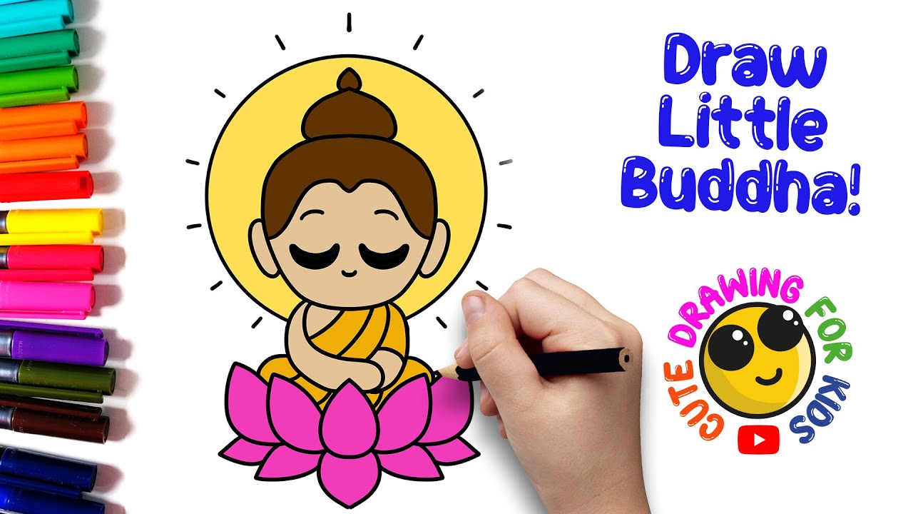 Buddha Drawing For Kids