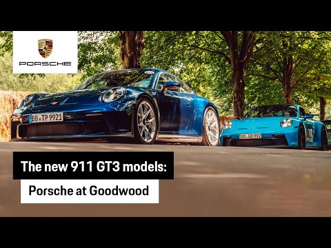 The new 911 GT3 and GT3 with Touring Package at Goodwood