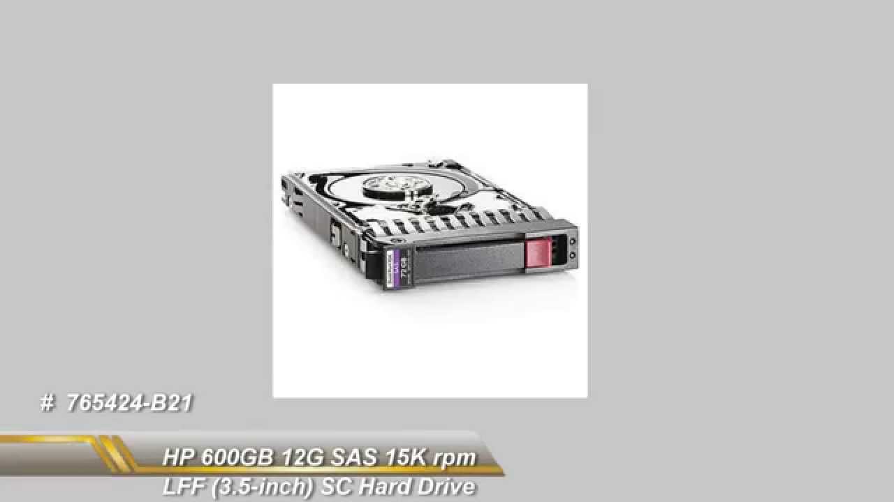 765424-B21 HP 600 GB Hard Drive - YouTube