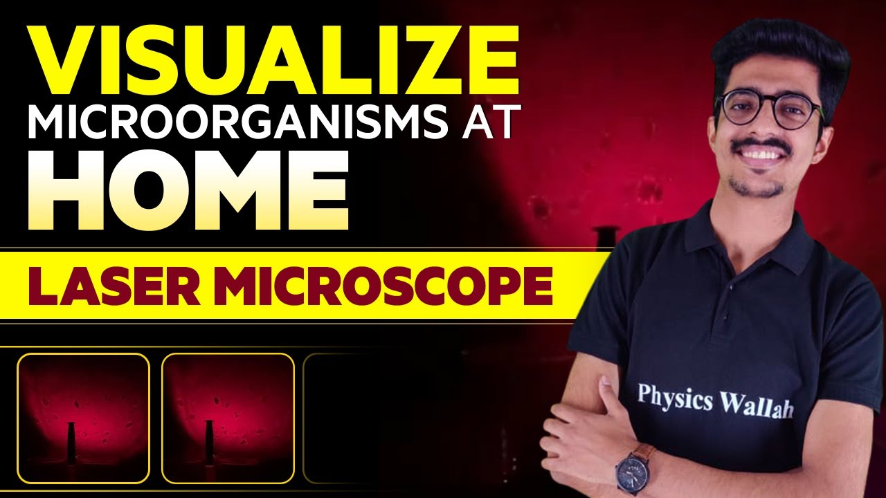 Visualize Microorganisms at Home 🦠 | Laser Microscope 🔬 | PW Prayogshala #shorts - YouTube