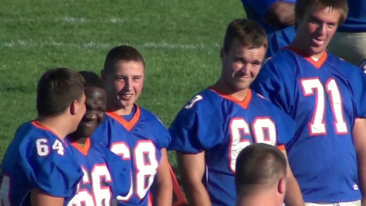 Genoa Kingston Cogs Varsity Football Introductions - YouTube