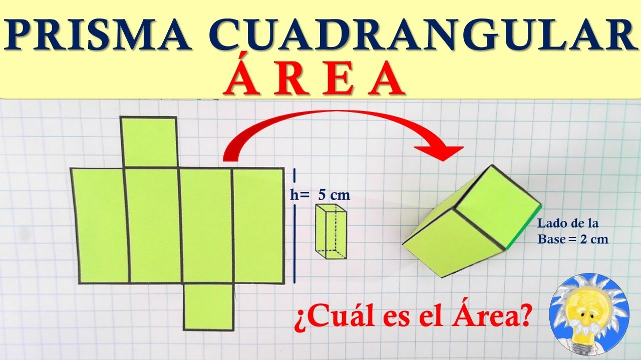 🖍️ ÁREA PRISMA RECTANGULAR | ÁREA LATERAL, ÁREA DE LA BASE Y ÁREA TOTAL ...