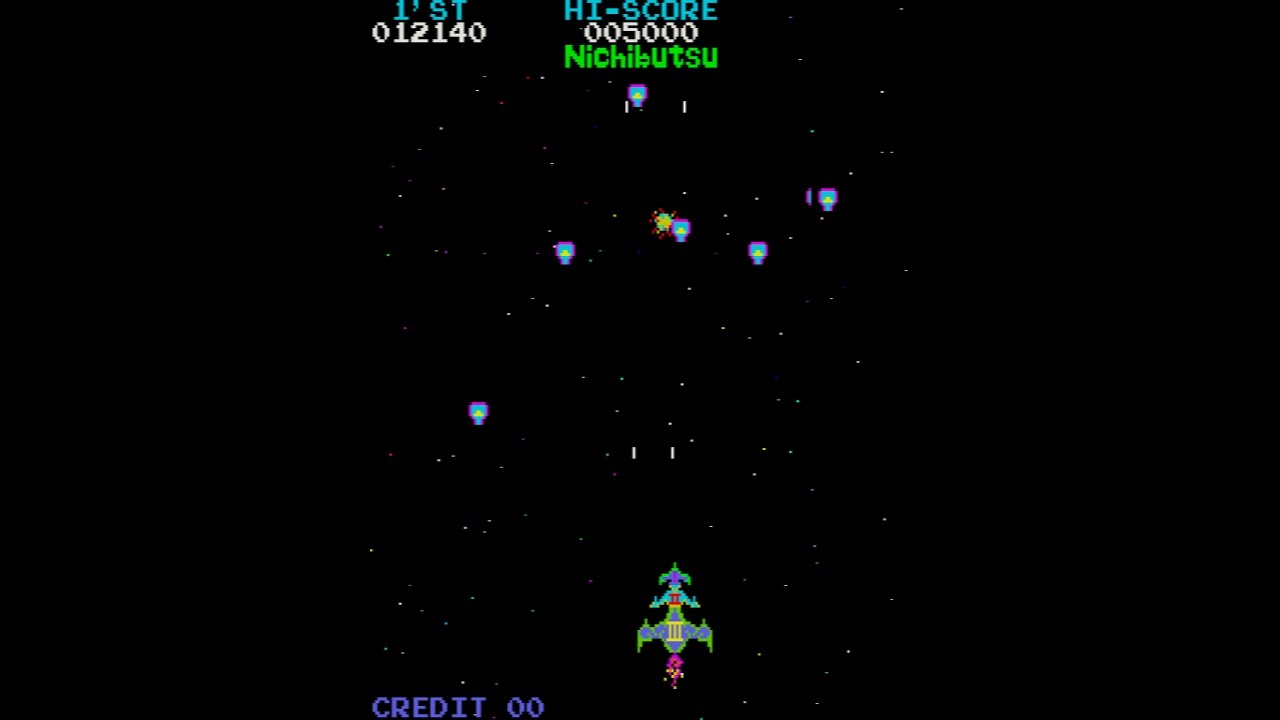 MOON CRESTA - Arcade (Nichibutsu) Gameplay 1cc - YouTube