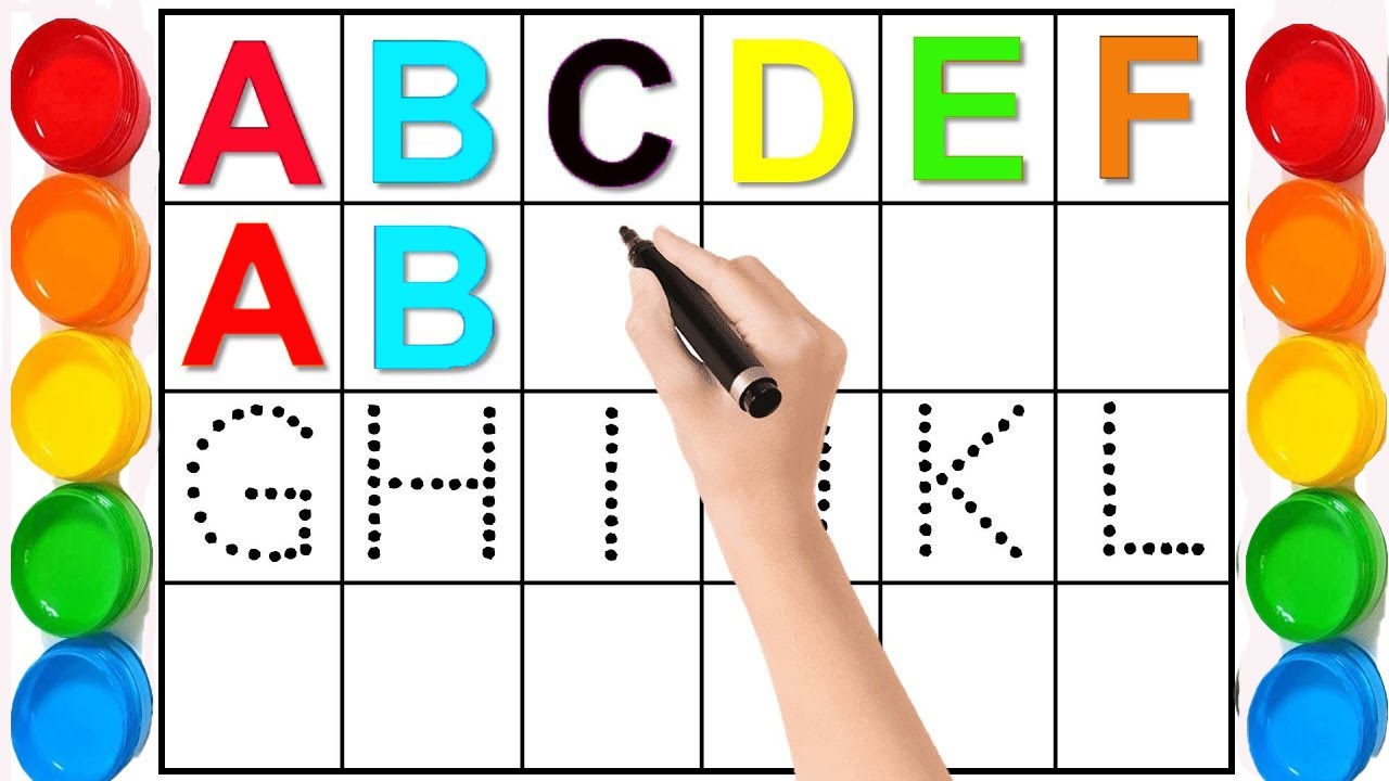 Learn to write ABCD, how to write ABCD, English alphabet ,A For ...